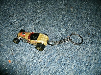 1932 FORD DEUCE ROADSTER DIECAST MODEL CAR KEYCHAIN KEYRING NEW GOLD ...