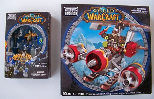Lot of 2 Mega Bloks World of Warcraft sets: 91018 Flying Machine ...
