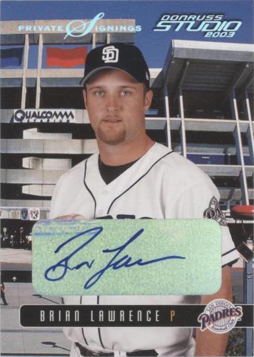 2003 Donruss Studio - Brian Lawrence #178 Private Signings /100 (AU ...