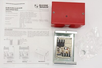 System Sensor R-10E Relay & Enclosure Red Multi-Voltage 10 AMP | eBay