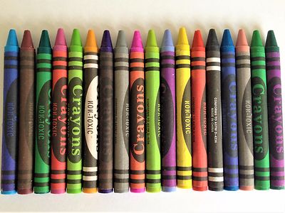 18 LOOSE WAX CRAYONS - School, Office, Arts, Crafts - Rapid Same Day ...