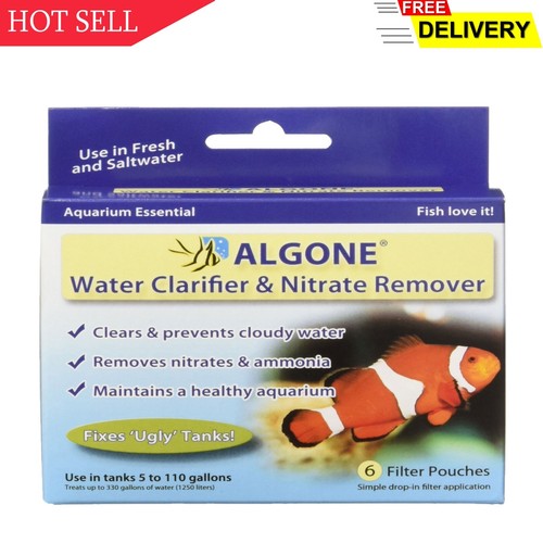 Aquarium Water Clarifier and Nitrate Remover, 6 Filter Pouches | eBay