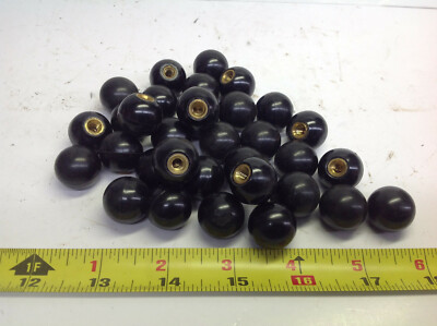 round plastic knob 10-32 x 3/4" Brass Insert (1 lot 25pcs) (#1673- E-1 ...