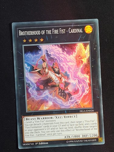 Brotherhood Of The Fire Fist - Cardinal 1st Edition Yu-Gi-Oh Card FIGA ...
