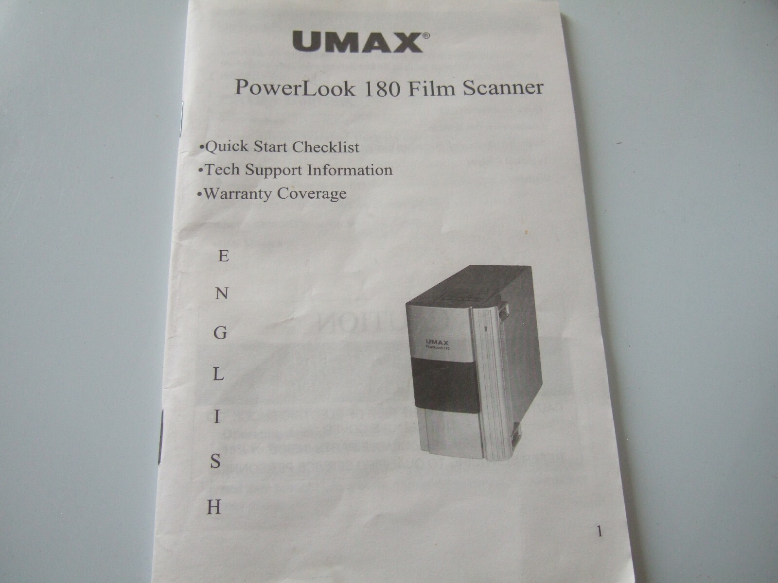 2002 UMAX POWERLOOK 180 35mm FILM SCANNER SPKG-15111 UNTESTED | eBay