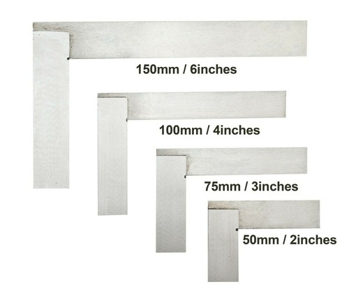 Engineers Square Set 4pc - 2 3 4 6 Inch Squares In Wooden Case - Try ...