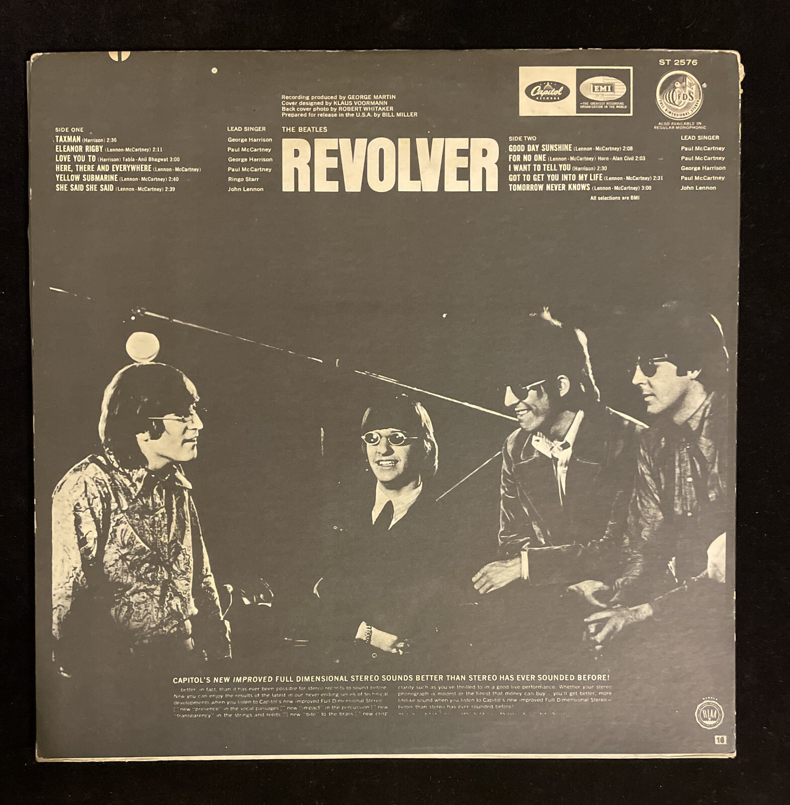 The Beatles: Revolver, Vinyl/LP, VG+/VG, 1966, Capitol Records – ST ...