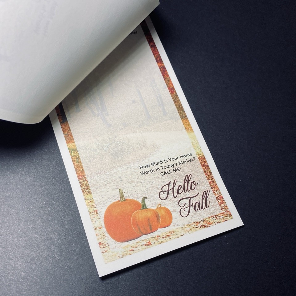 Promo Note Pad Pumpkins Autumn ~ Hello Fall~ To Do List Memo Realty ...