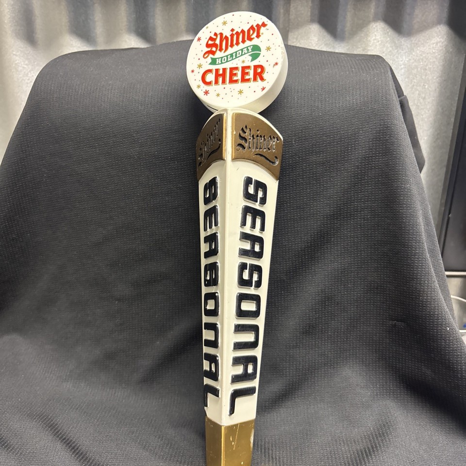 Shiner Holiday CHEER Seasonal Draft Beer Tap Handle 12” Tall | eBay