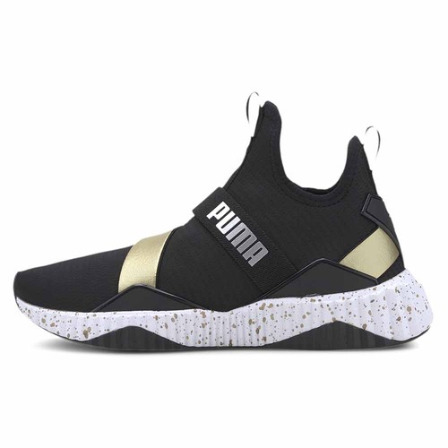 Puma Defy Metallic Training Womens Black Sneakers Athletic Shoes 193044 ...