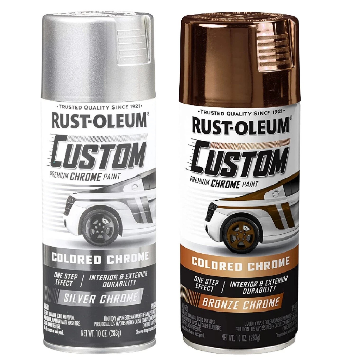 Rust-Oleum Automotive Custom Chrome Spray Paint Choose color (Silver ...