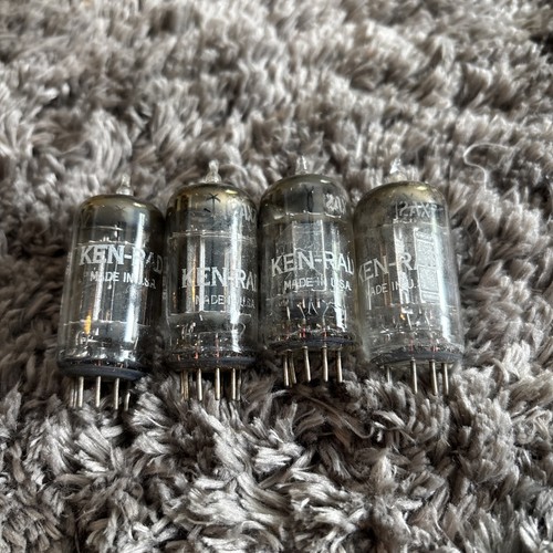 5673 Lot Of 4 Ken Rad 12AX7 Pewter Plates Vacuum Tubes | eBay
