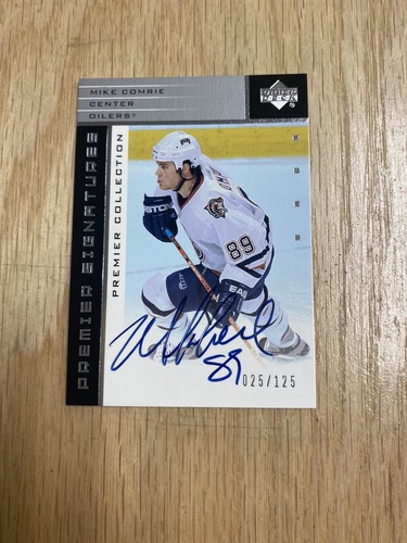 2002-03 Upper Deck Premier Signatures Mike Comrie Autographed Card #’d ...