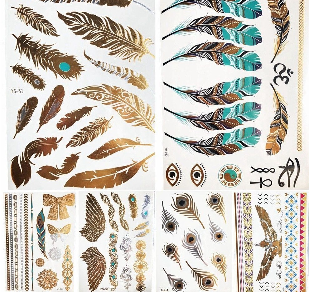 Feather Tattoo Flash