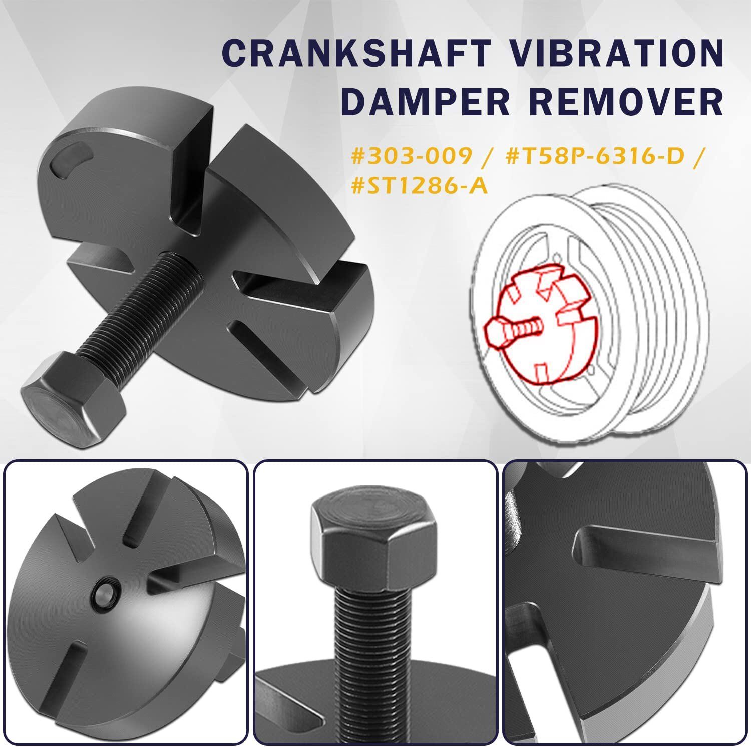 303-S455 Water Pump Pulley Service Set Fits Ford Escape Taurus Mercury ...