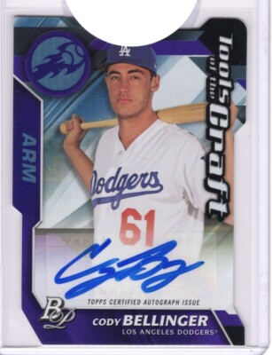 2017 Cody Bellinger Bowman Platinum Tools of the Craft Arm Auto DODGERS ...
