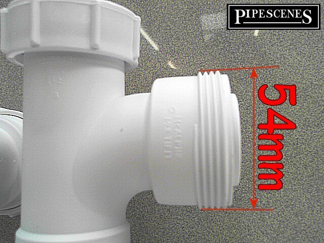 Washing Machine Spigot Bent WMF4 McALPINE Waste Nozzle with Nut & Cone ...