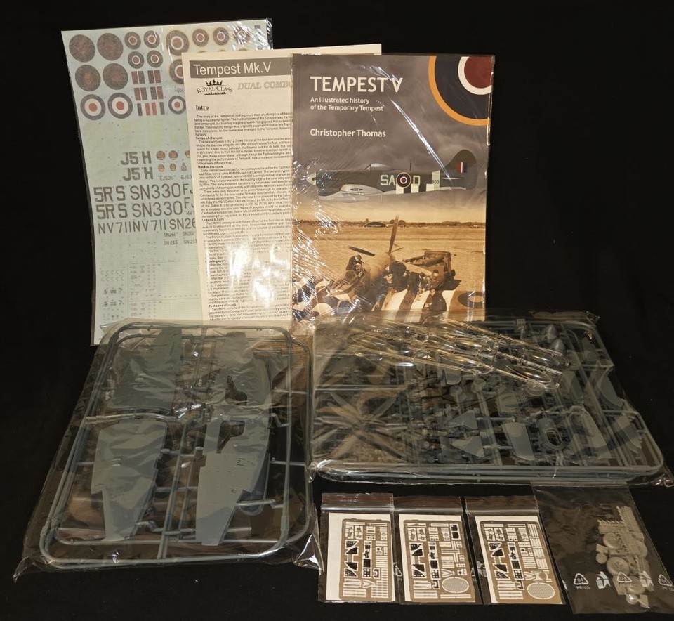 EDUARD #R0018 1/48 ROYAL CLASS TEMPEST MK. V DUAL COMBO MODEL KIT WITH ...