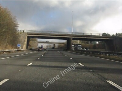 Photo 6x4 M56 Motorway - junction 10 bridges Stretton/SJ6182 c2011 ...