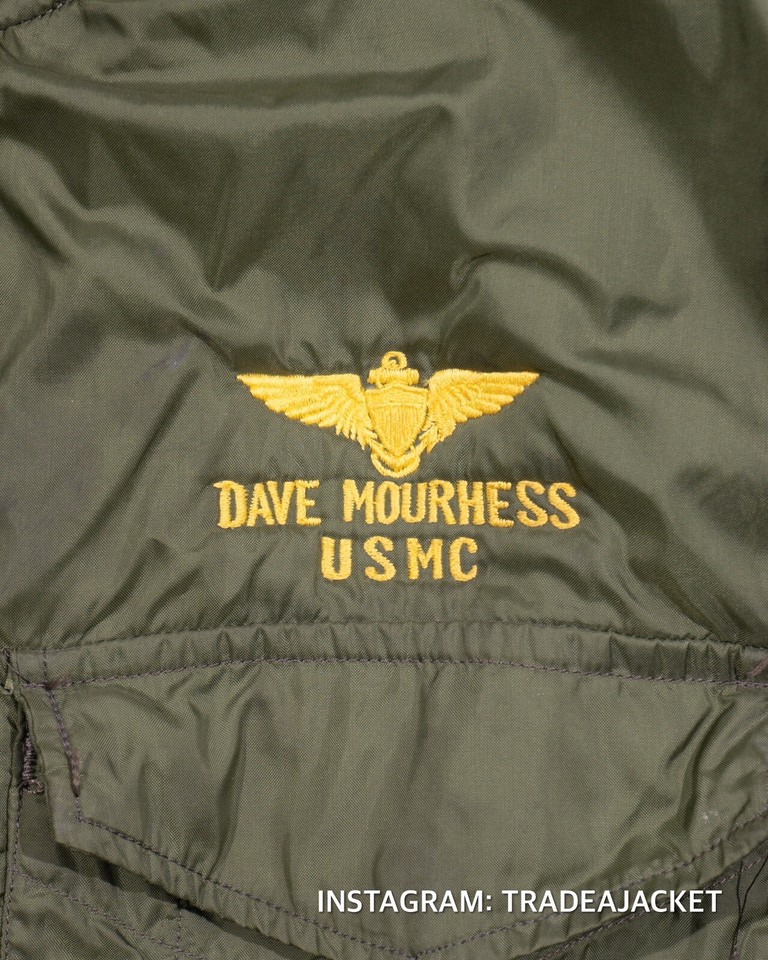 VIETNAM ERA USMC "WEP" FLYING WINTER JACKET 46L PILOT NAMED | eBay