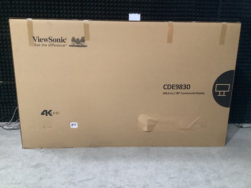 ViewSonic 98" LED LCD Commercial Signage Display (4K) CDE9830 🇺🇸 | eBay