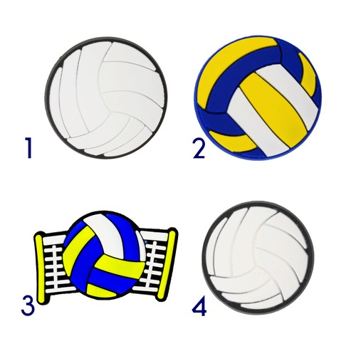 Volleyball Theme Shoe Charms Fit Croc Shoes, Bracelets - Sports, Goal ...