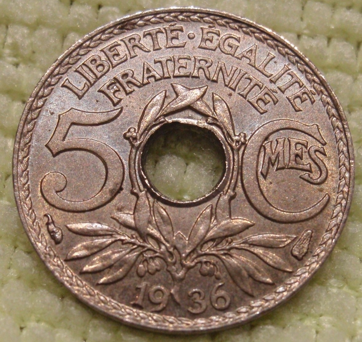 BU UNC 1936 FRANCE KM# 875 5 CENTIMES - Quality Coin - French | eBay