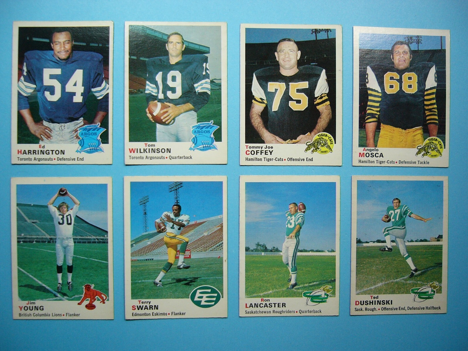 1970 O-PEE-CHEE CFL FOOTBALL CARD SET EX/NM SHARP RON LANCASTER ANGELO ...