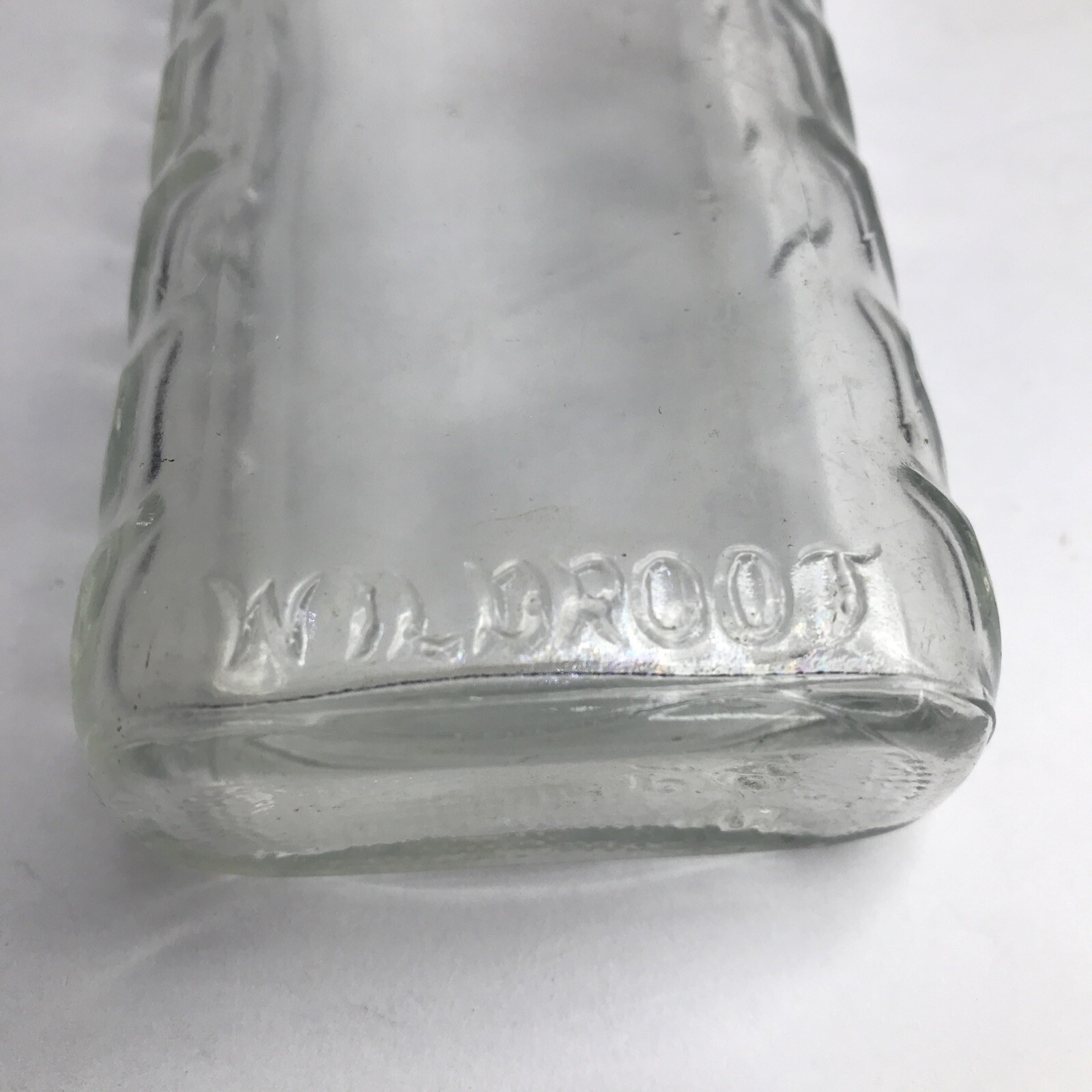 Vintage Barbershop Wildroot Hair Cream Oil Clear Glass Hair Tonic ...