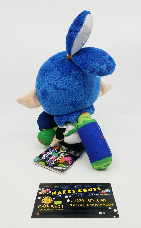 Splatoon Boy Inkling (Blue Male) Stuffed Plush 9" Little Buddy 1468 ...