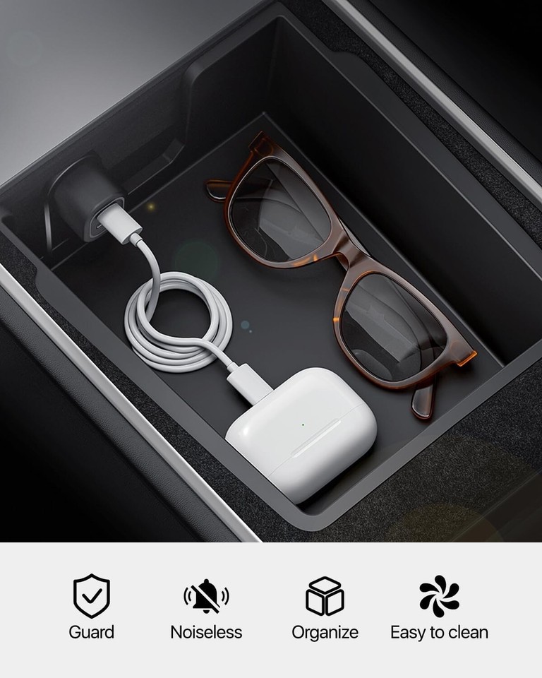 Tesla Model Y Center Console Organizer Tray Accessories Tesla Model Y ...