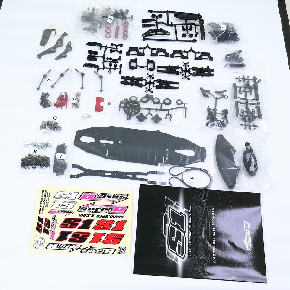 RC 1:10 Spec-R S1 1/10 4WD Electric Touring Car Chassis Frame Kit (DIY ...