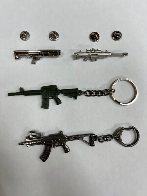 Rifle Replica (4) AR-15 AK-47 Keychain KelTec KSG & Barrett 50 Cal Hat ...