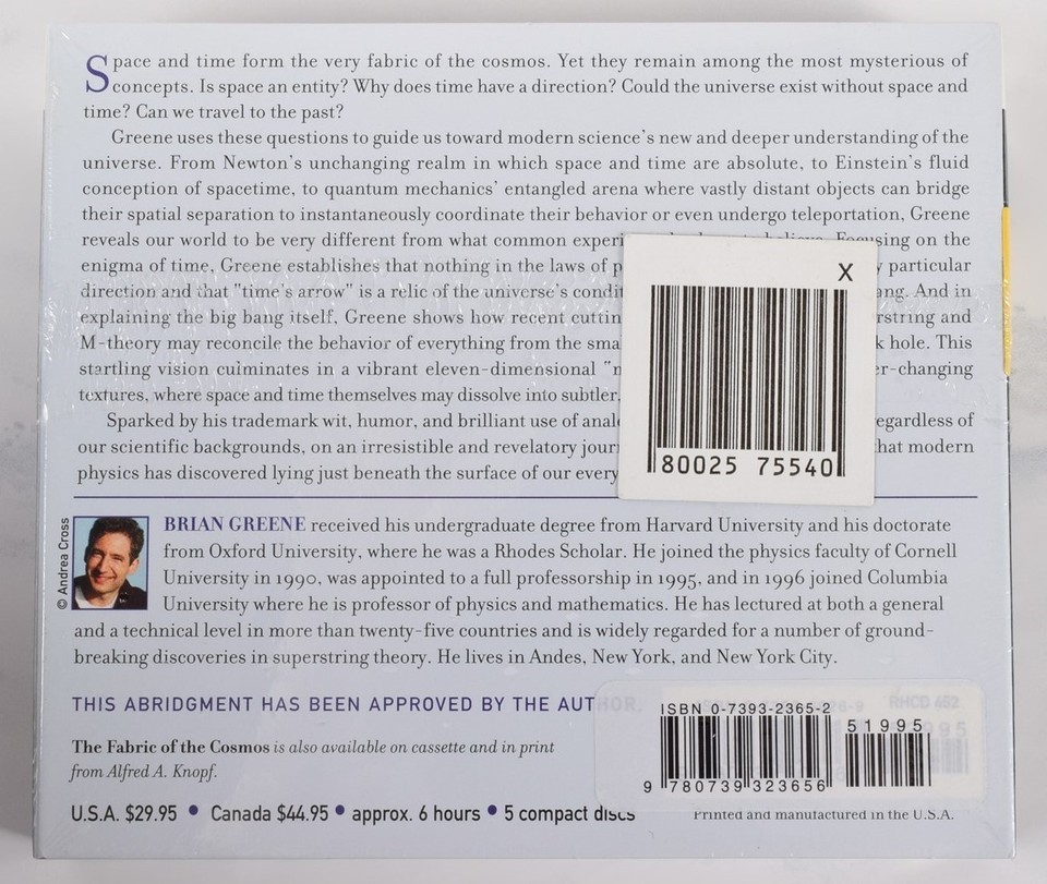 The Fabric of the Cosmos : Space, Time, and the Texture of Reality by ...