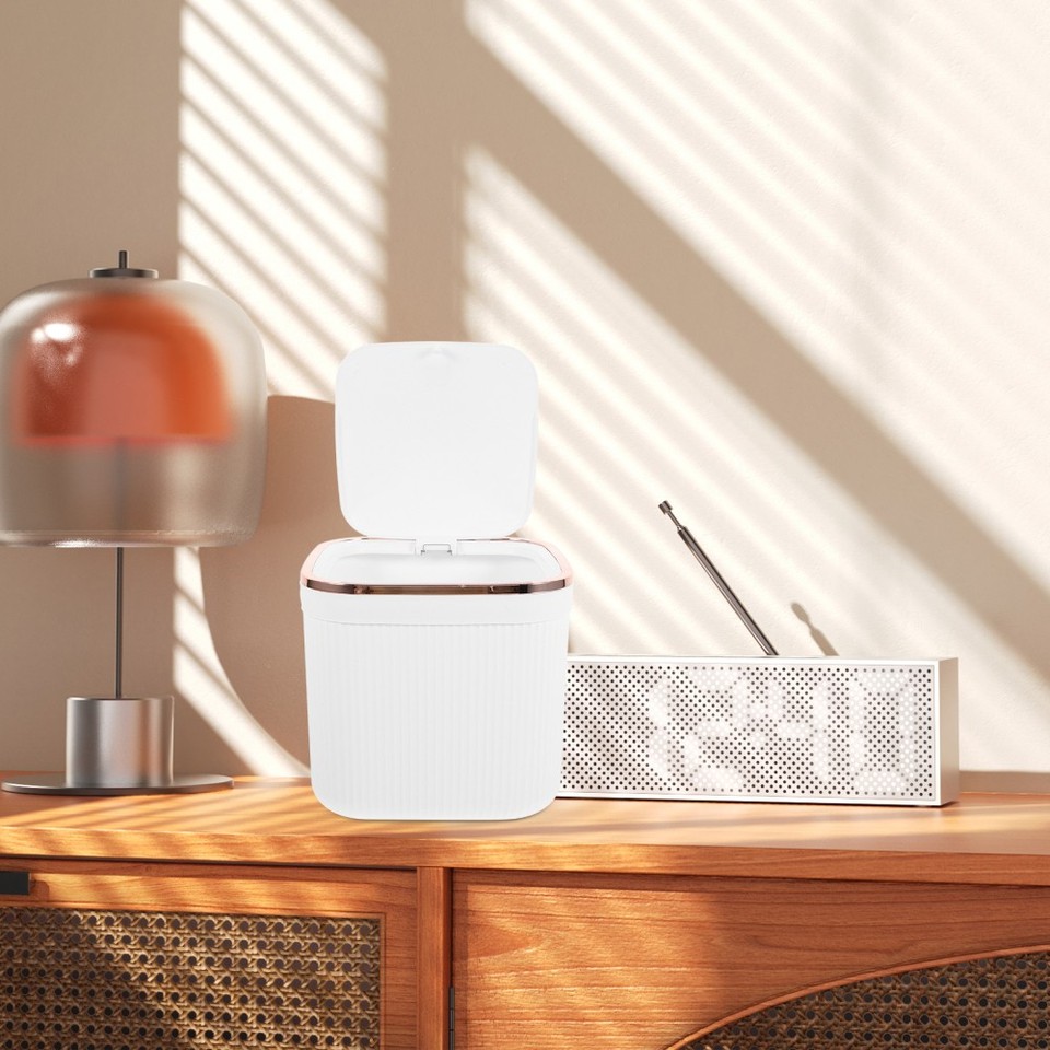 Table Top Waste Receptacle Container for Mini Trash Bin Bedroom Can ...