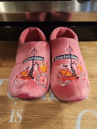 Holland Clog Style Slippers Novelty Travel Souvenir Amsterdam - PINK ...