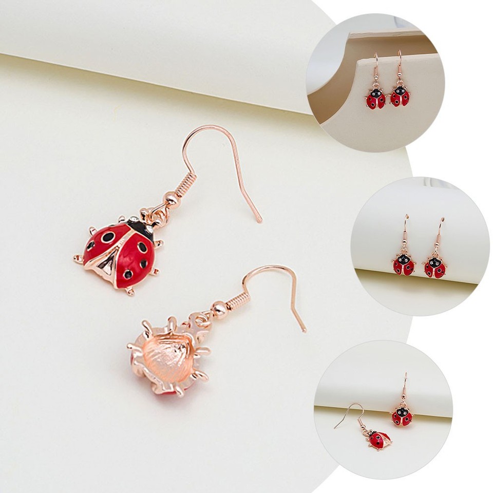 Ladybugs Dangle Drop Earring Children Earrings Jewelry for Women | eBay ...