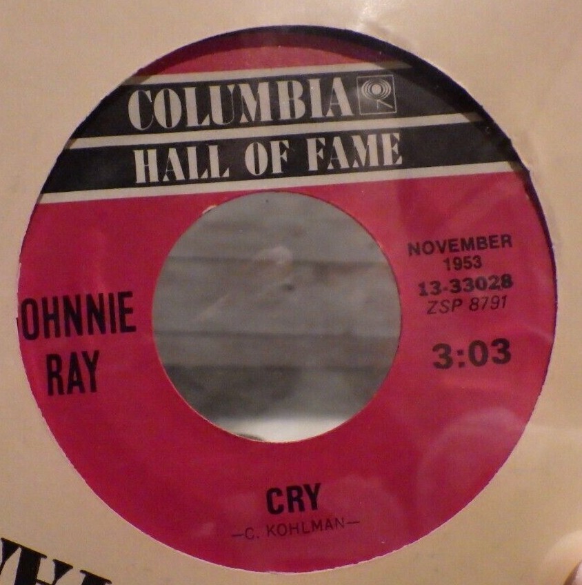 JOHNNIE RAY Cry / The Little White Cloud That Cried NM Columbia 13 ...