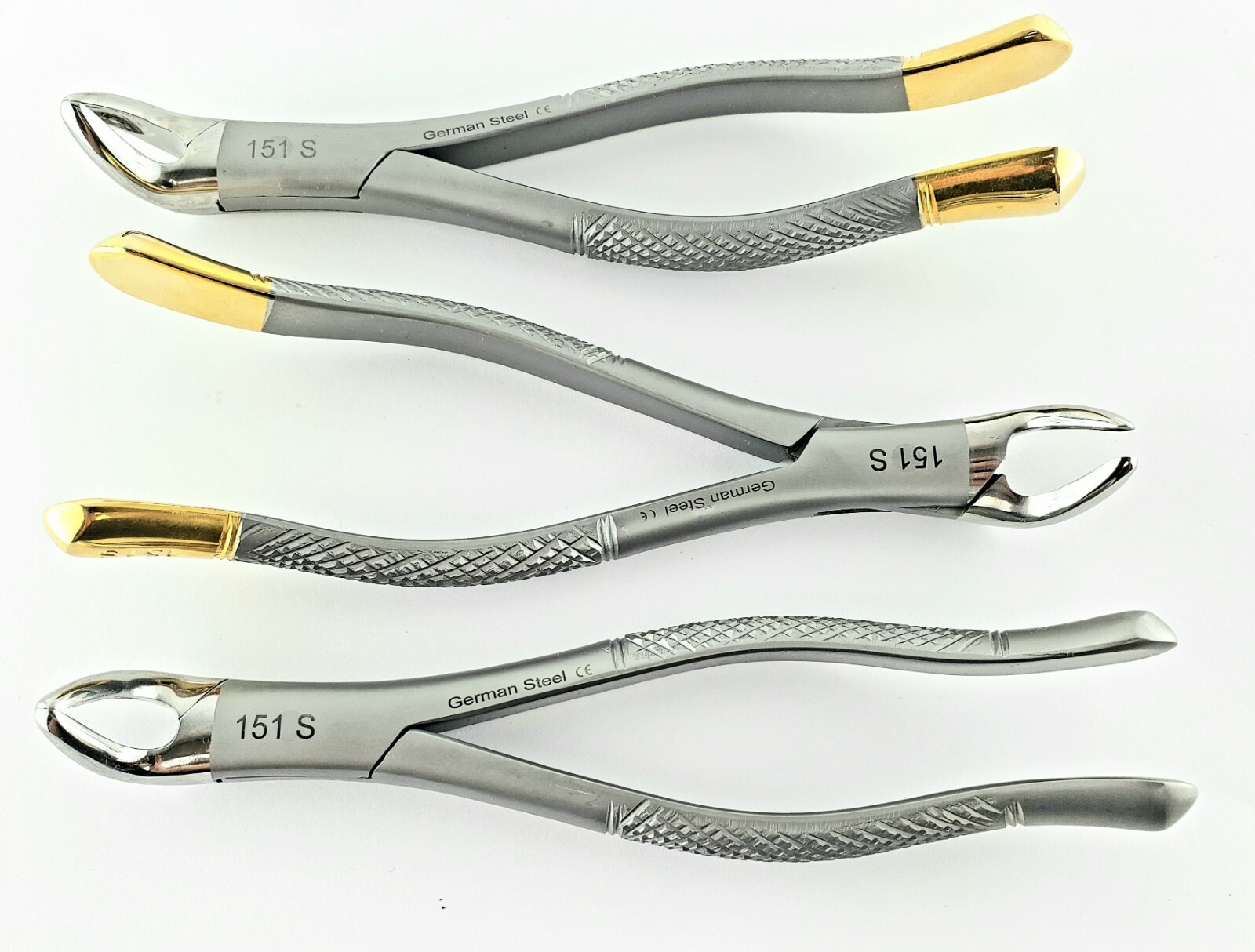 Root Extracting Forceps #151S Extraction Pedo Tooth Gold Dental German SET OF 3 | eBay