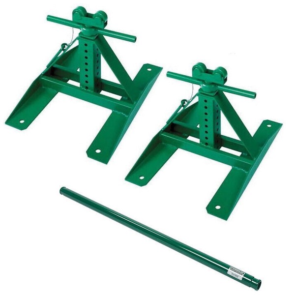 Greenlee 687 Screw-type Reel Stands 13" - 28" 2 Stands Bundle W/ 647 ...