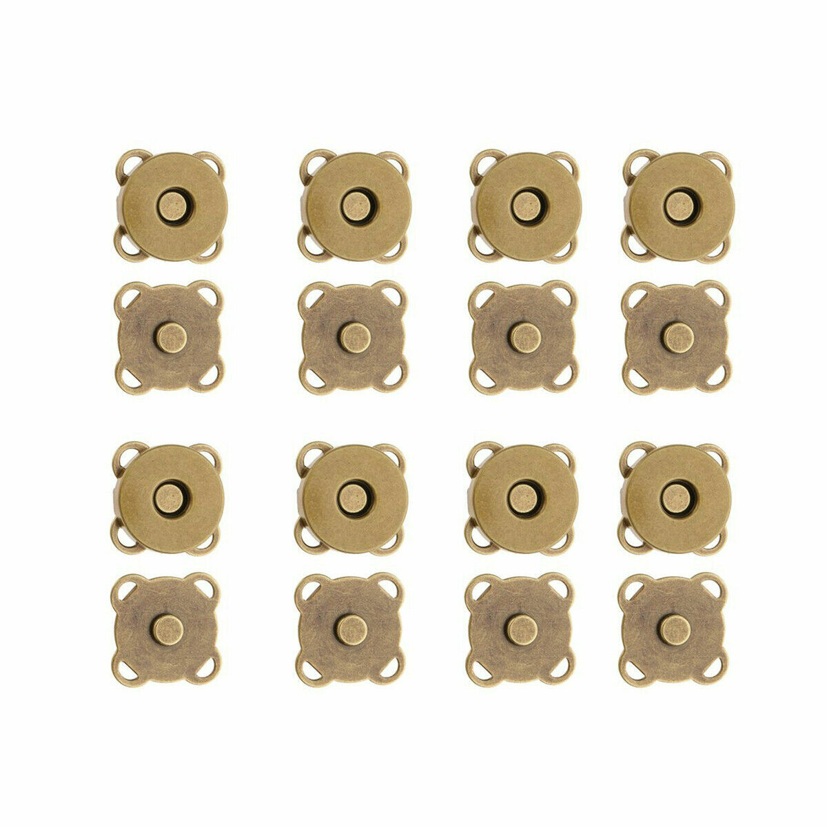 14/18mm Magnetic Snap Clasp Buttons Flower Shape for Leather Craft ...