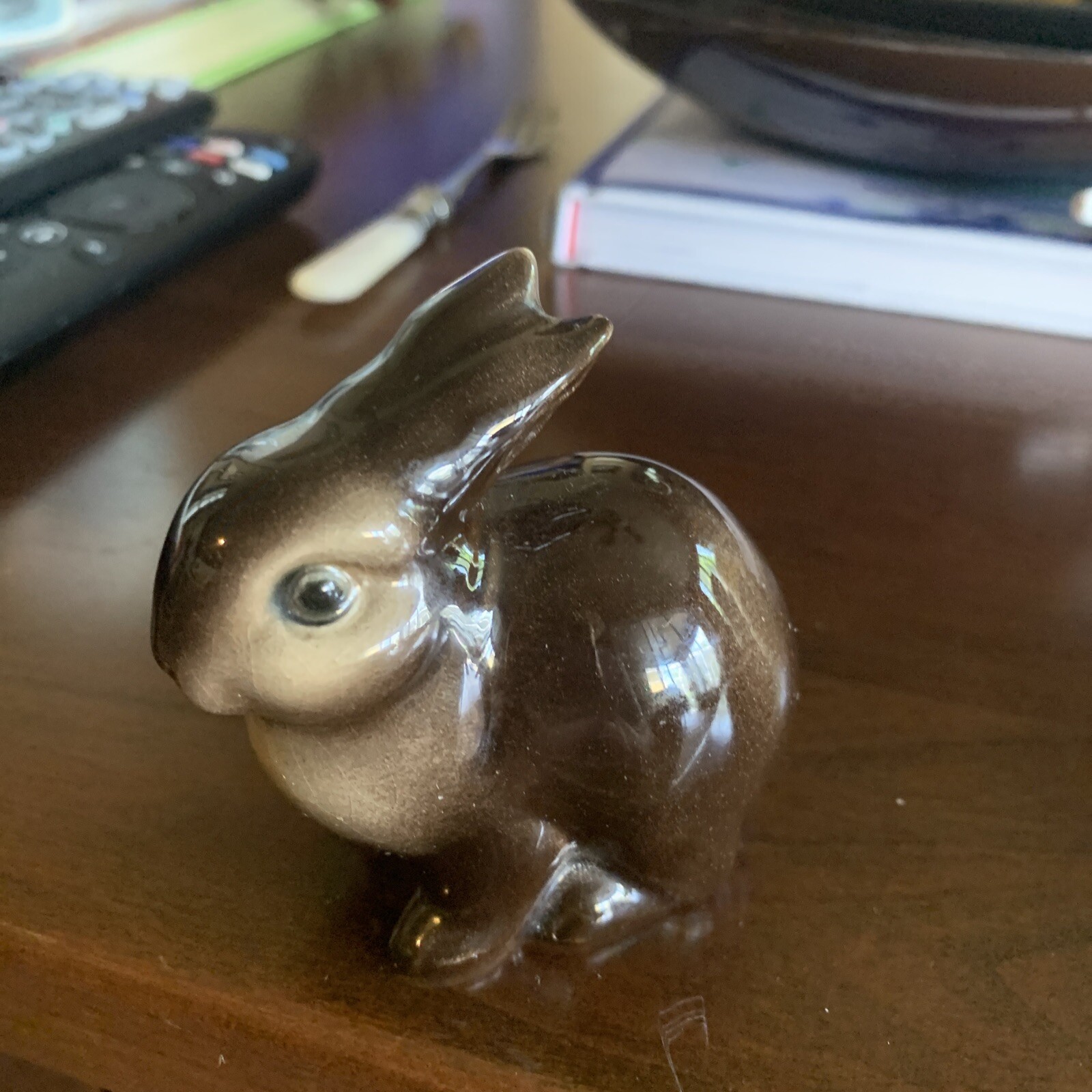 Goebel Hummel Brown Rabbit Bunny Porcelain Figurine CE 297 | eBay