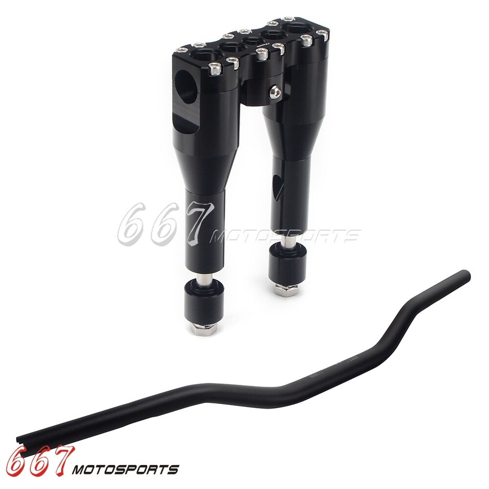 1-1/8" Handlebar & 6" Riser Kit For Harley Dyna Softail Sportster Iron ...