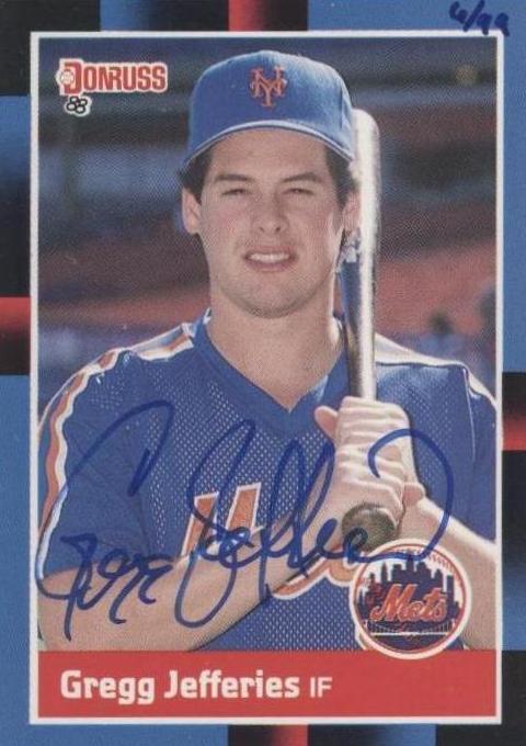 2014 Panini Donruss - Recollection Autographed Buybacks Gregg Jefferies ...