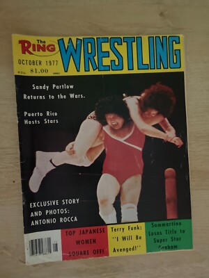 The Ring Wrestling October 1977 Sandy Partlow, Antonio Rocca B246 | eBay