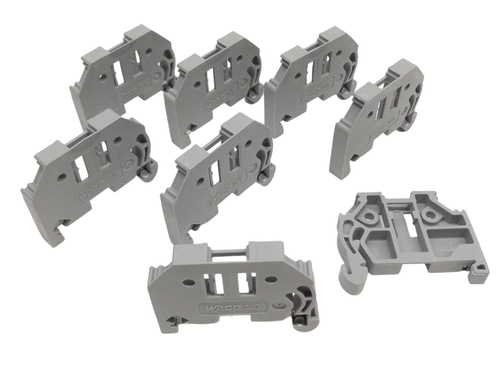 LOT OF 8 WAGO 249-116 SCREW LESS END STOP TERMINAL BLOCK | eBay