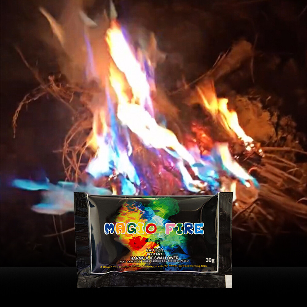 Party Flames Fire Color Changing Packets Atmosphere Glowing Props (30g ...