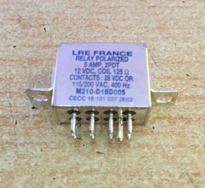 Polarized Relay 5 Amp 2PDT 12VDC coil 125 Ohms M210-D1BD005 Z2668 | eBay