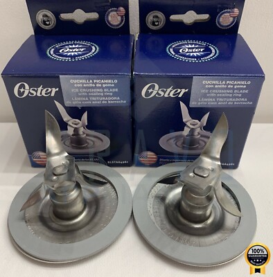 Genuine Oster Blender Blades Set of 2 Blades 4961 With 2 Sealing Rings ...
