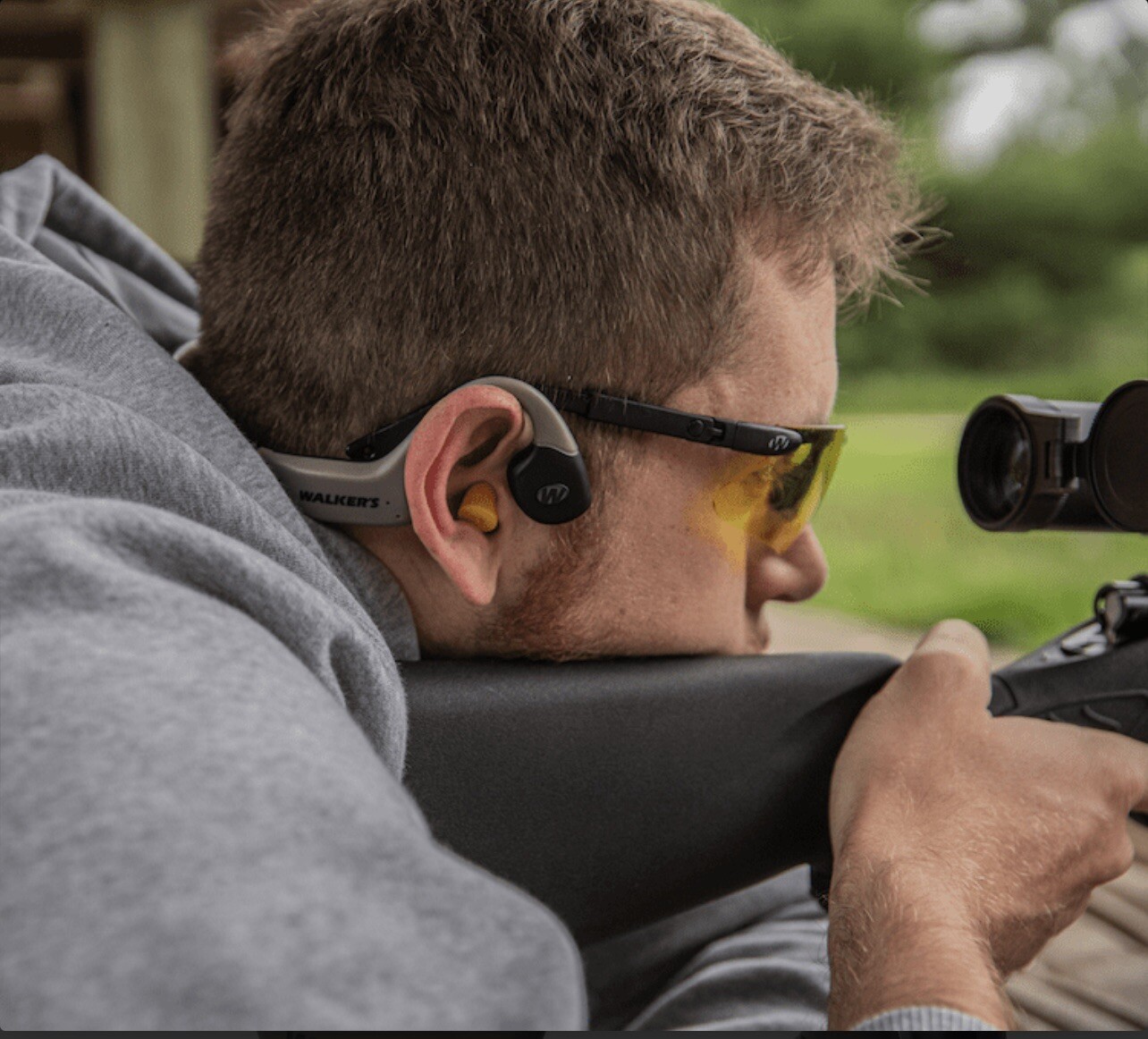 Walkers Game Ear Raptor Bone Conduction Headset Hearing Protection ...